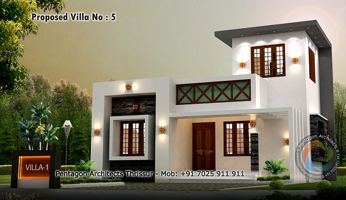 Villa Style Home Designs Rectangle