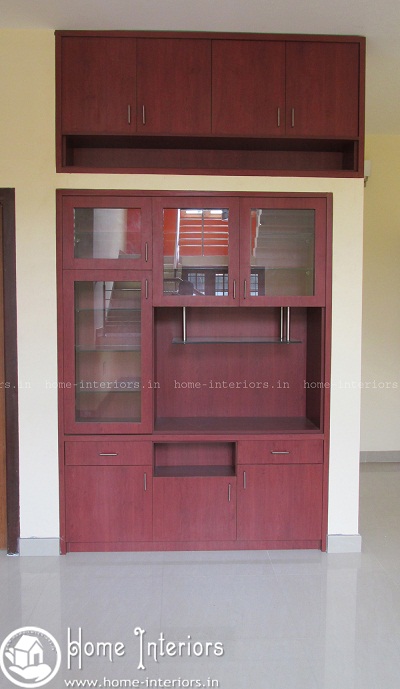 Incredible And Marvellous Kerala Home Interior Crockery Shelf Design ...