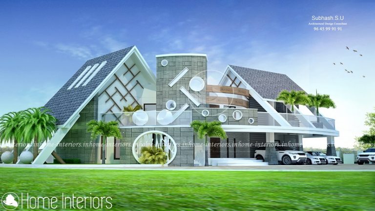 6000 Square Feet Double Floor Contemporary Home Design